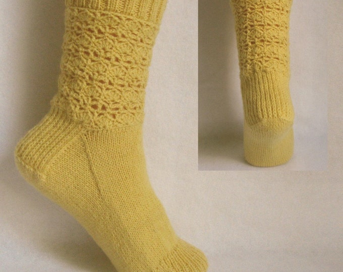 PDF Sock Pattern, Gilded Lace Sock Pattern, Lacy Sock Pattern - Part ...