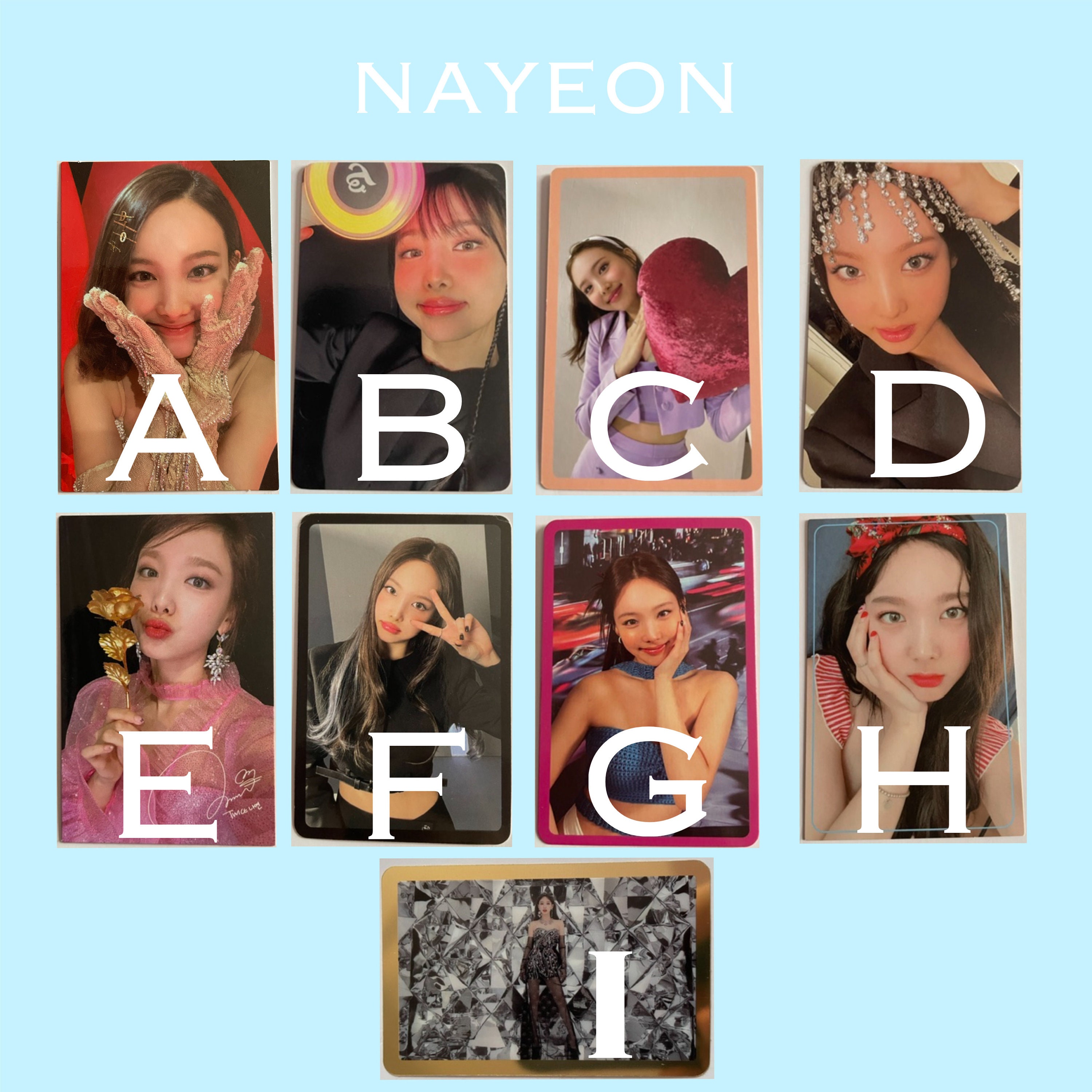 Official Twice Photocards Kpop - Nayeon Jeongyeon Momo Sana Jihyo Mina ...