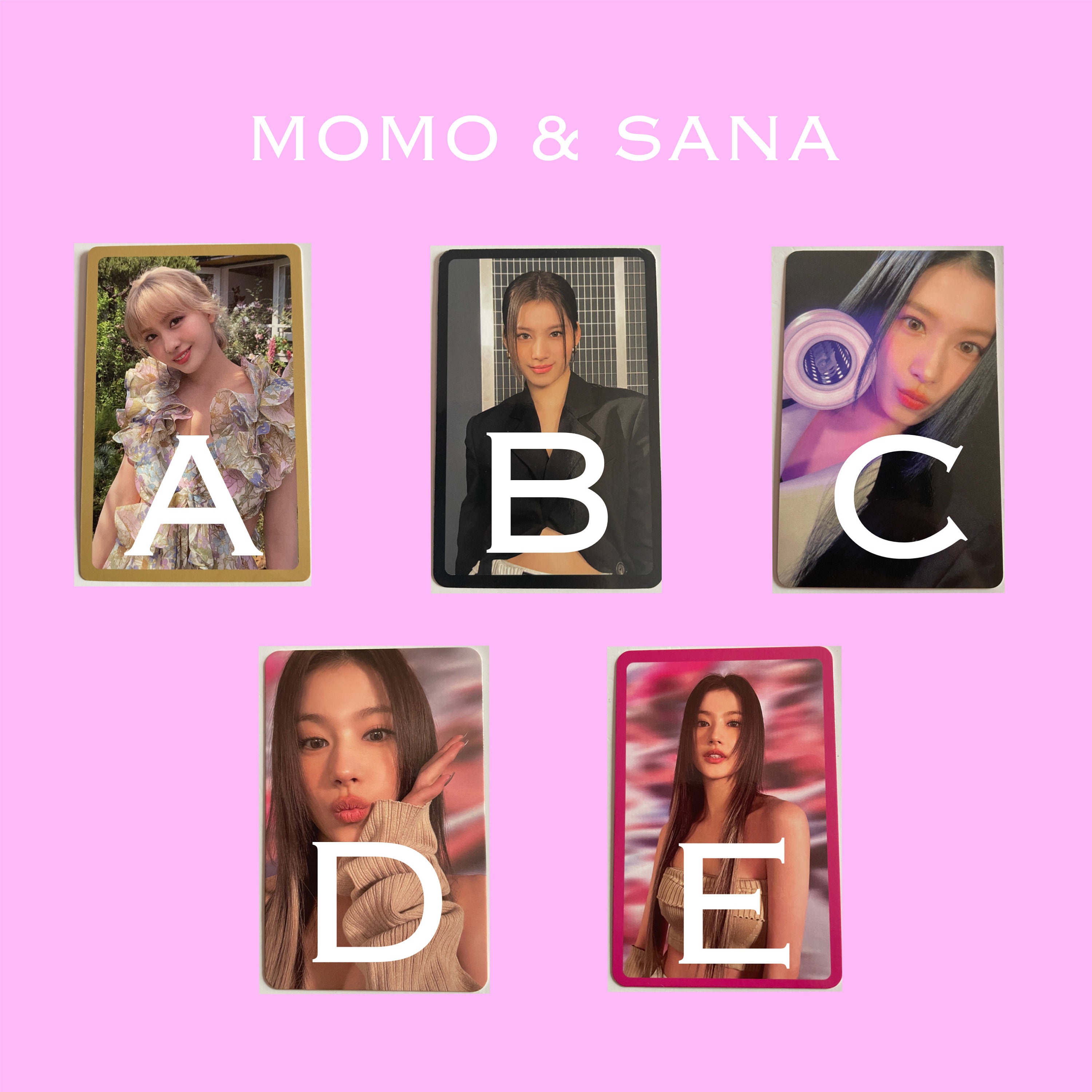 Official Twice Photocards Kpop - Nayeon Jeongyeon Momo Sana Jihyo Mina ...