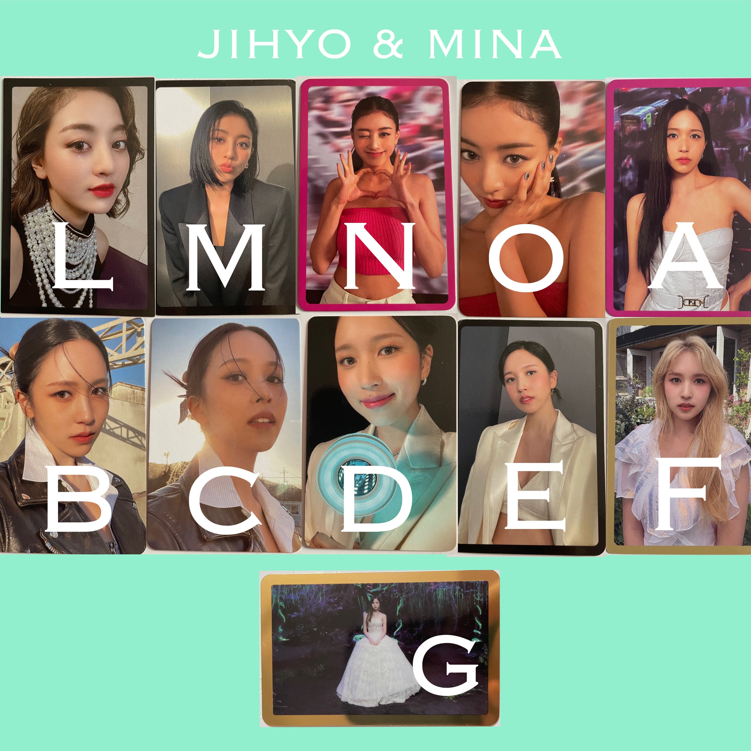 Official Twice Photocards Kpop - Nayeon Jeongyeon Momo Sana Jihyo Mina ...