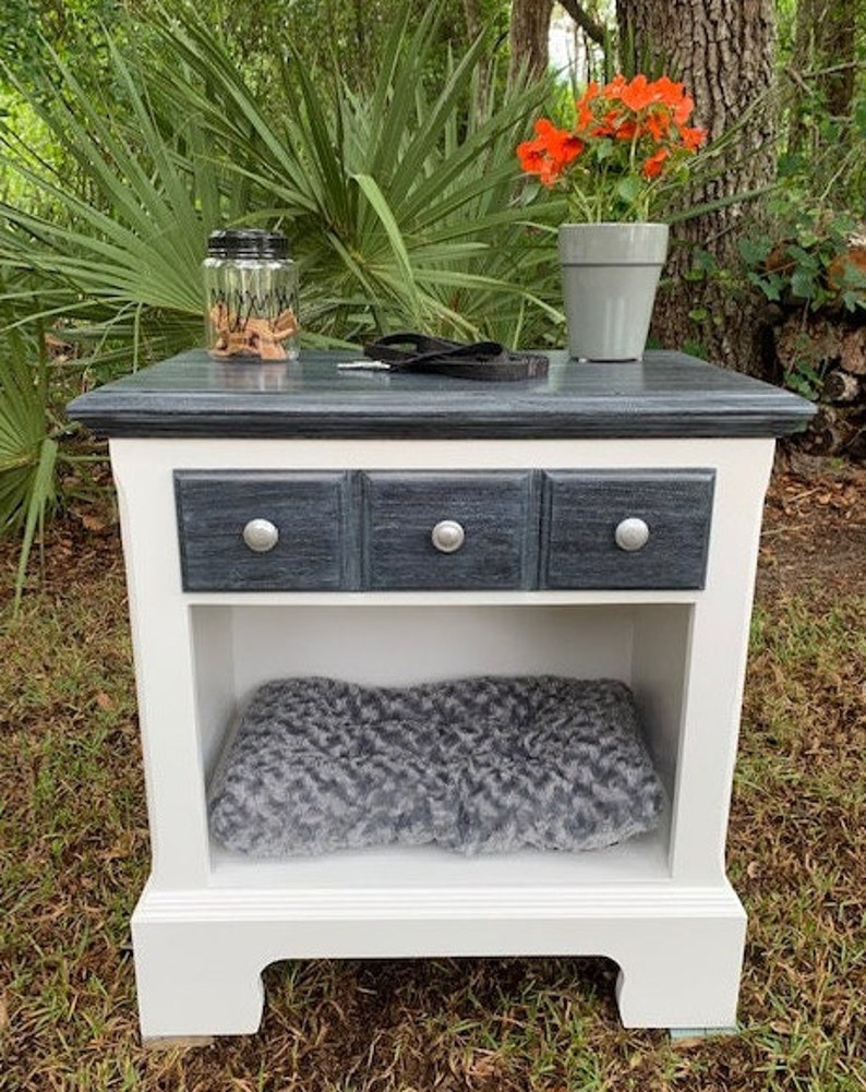 Pet Bed Repurposed End Table Night Stand Side Table - Etsy