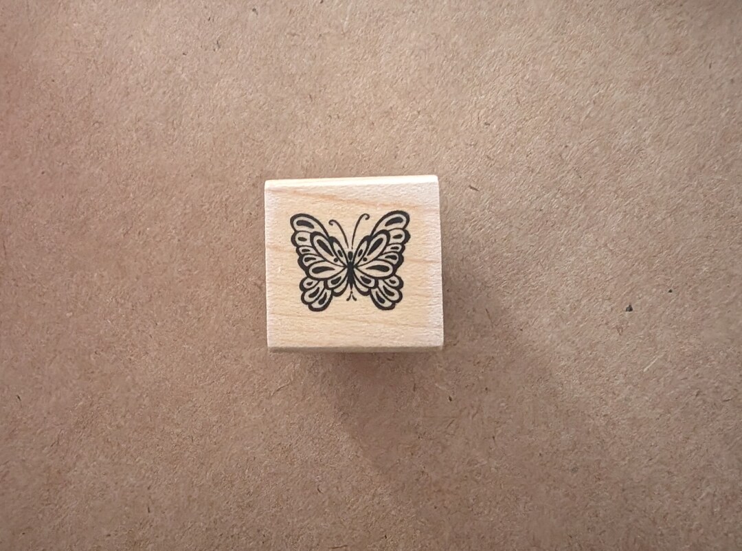 Butterfly Rubber Stamp - Etsy