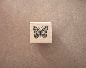 Butterfly Rubber Stamp - Etsy