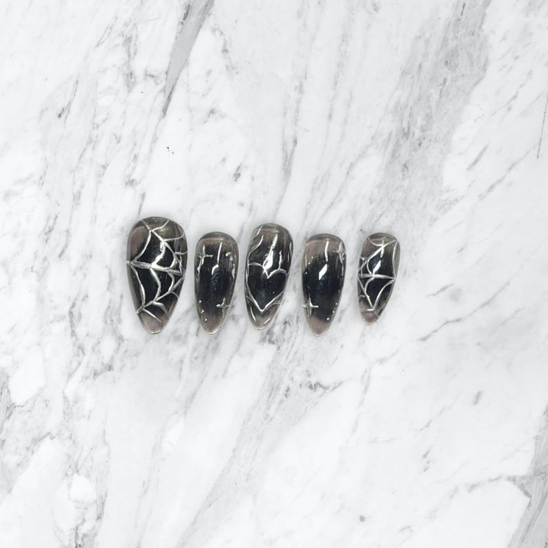 Dark Aura | Gothic Translucent Grey Black Aura Luxury Handmade Reusable ...