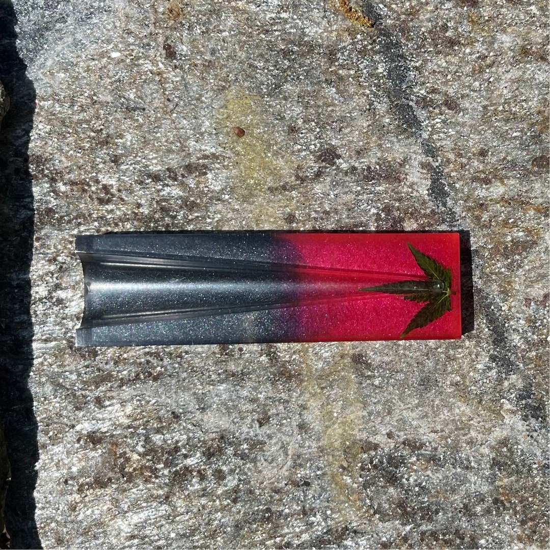 Real Marijuana Leaf Joint Holder. Cone Stuffer, Cannabis Cone. Great ...