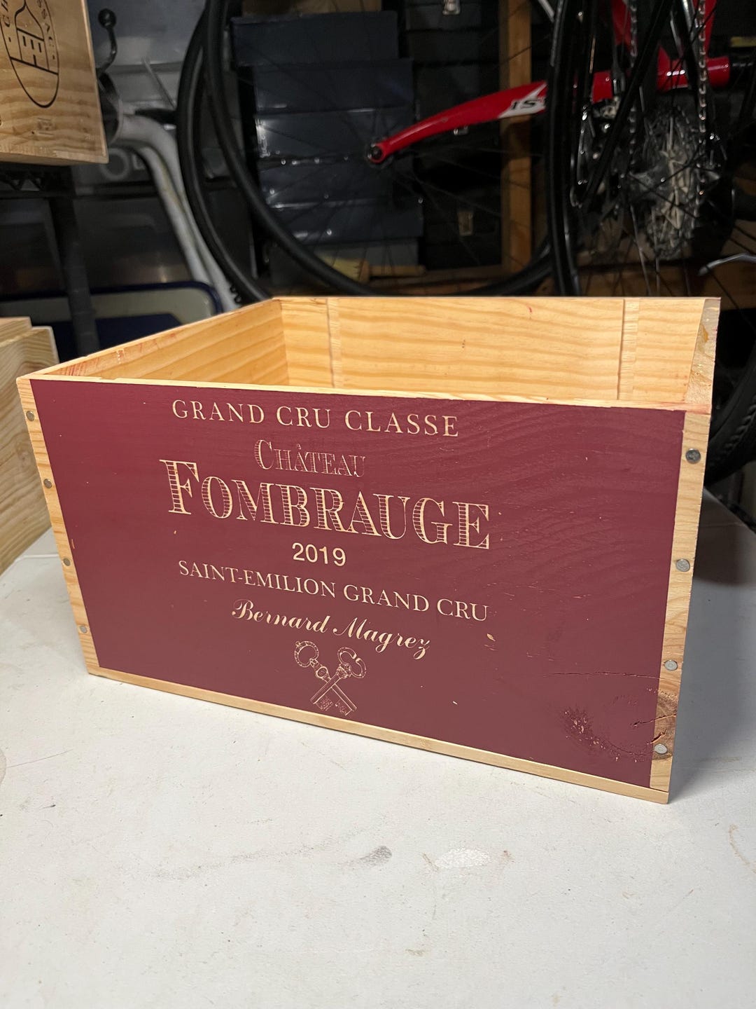 Genuine Wine Crate Small Wooden Box Rustic Decor Wood Bin Storage ...