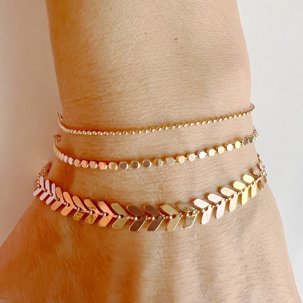 Layered Bracelets - Etsy