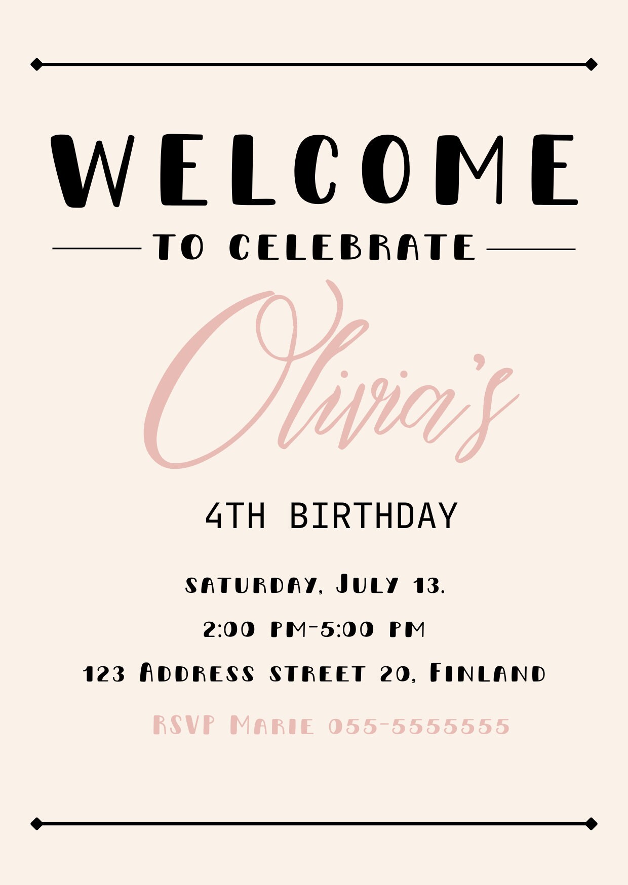 Welcome to Celebrate Card, Birthday Invite, Kids Party Invite ...
