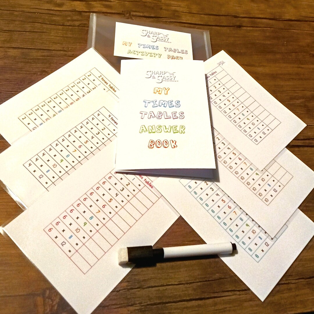 My Times Tables Activity Pack - Etsy