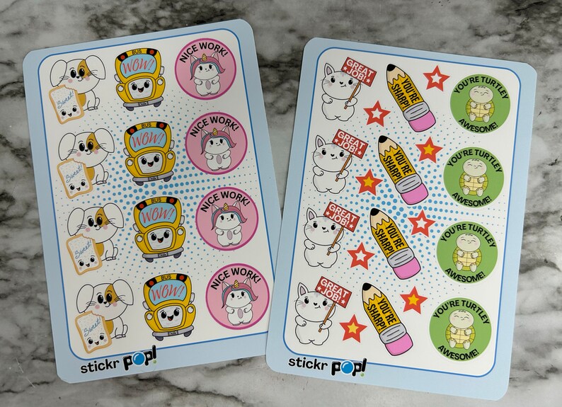 Student Appreciation Sticker Sheets 2 Pack, Teacher, School, Grades ...