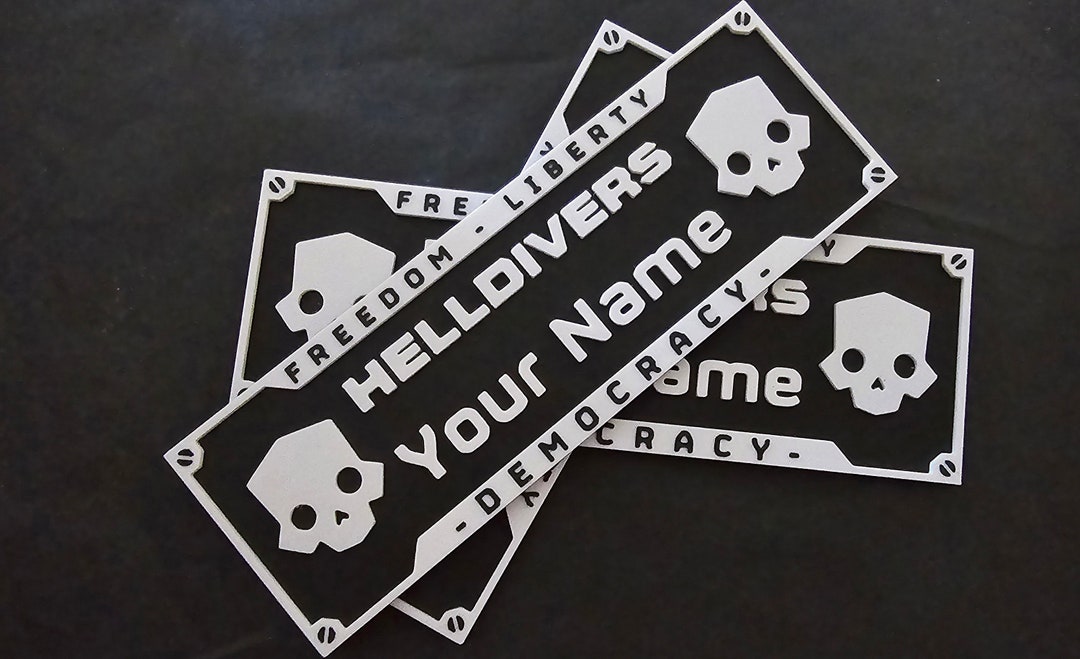 Helldivers II Personalized Plate - Etsy