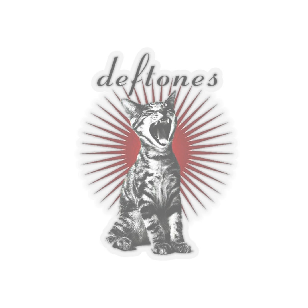 Deftones Screaming Cat Around the Fur Funny Parody Sticker - Etsy
