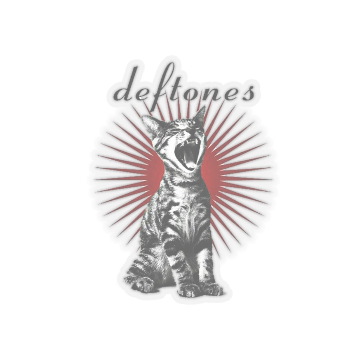 Deftones Screaming Cat Around the Fur Funny Parody Sticker - Etsy