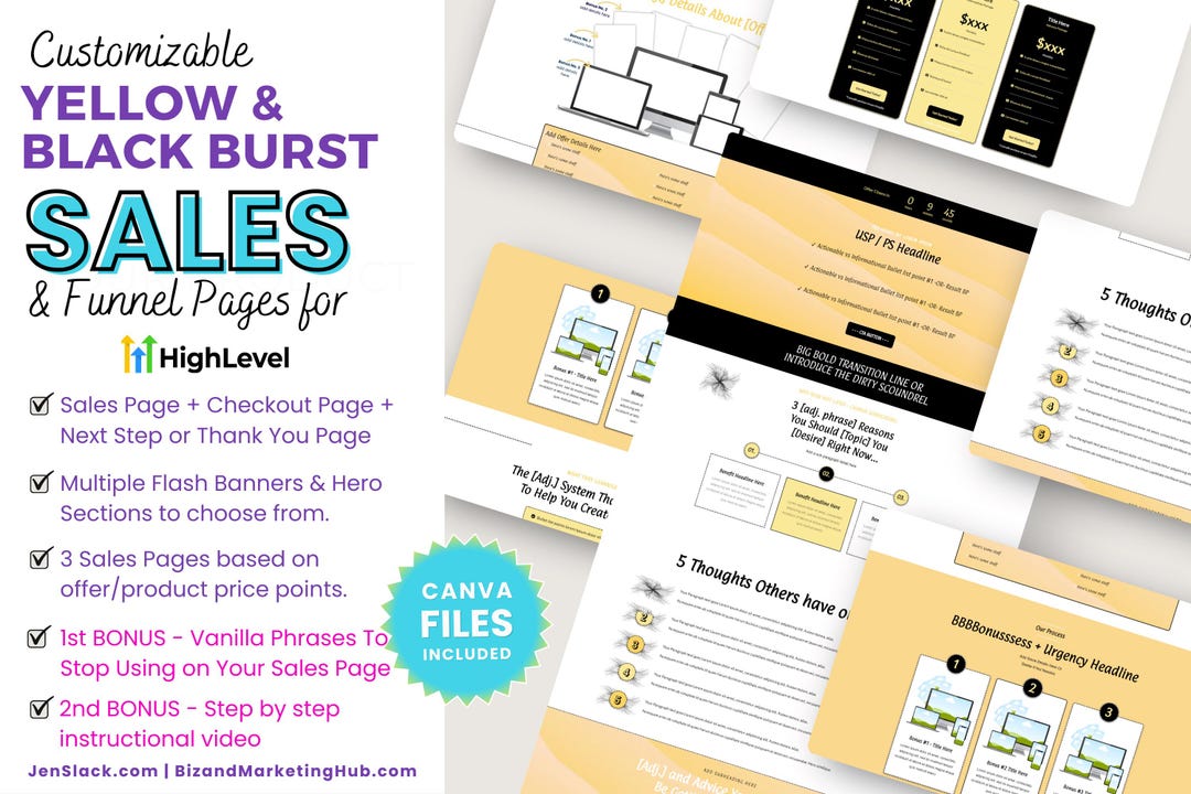 Gohighlevel Funnel Template, Course Sales Page, for Coaches, Online ...
