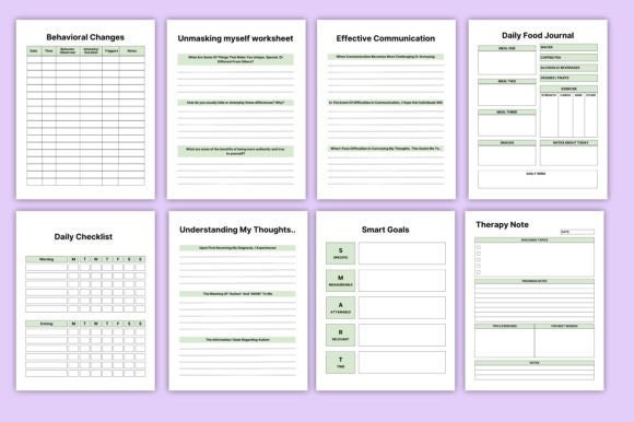 Editable Autism Planner Canva Templateeditable Autism Plannerautism ...