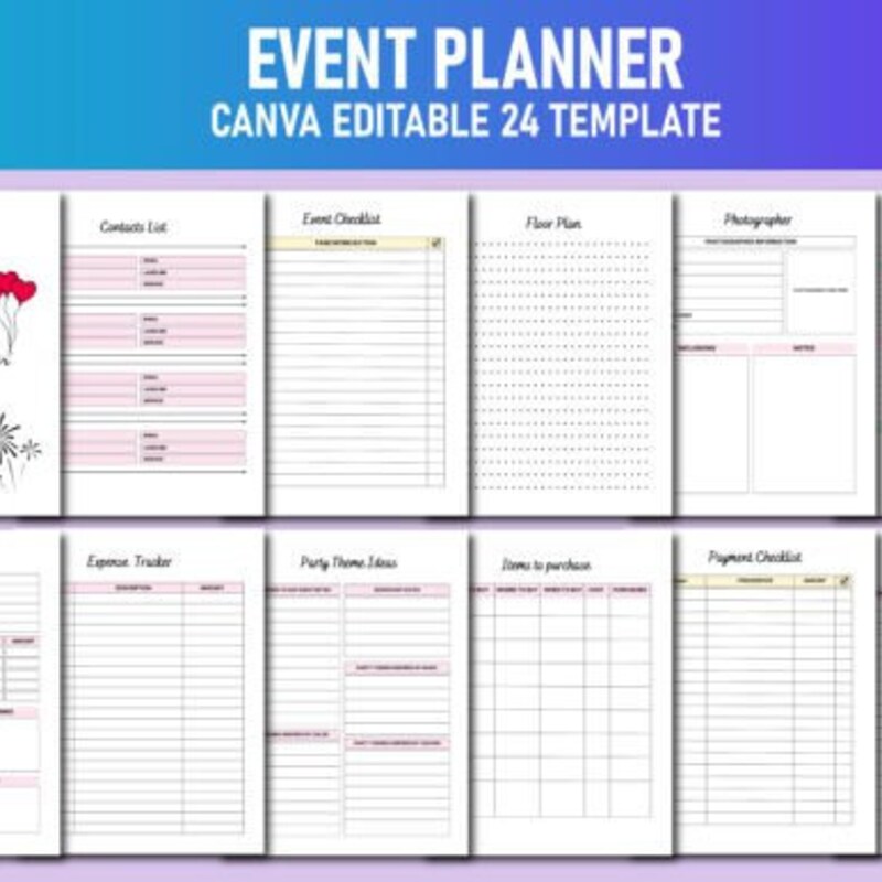Event Planner - Etsy