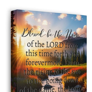 Christian Wall Art, Psalm 113 Christian Scripture Decor, Bible Verse ...