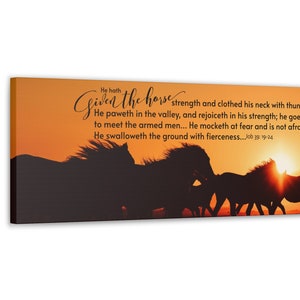 Horse Wall Art, Horse Bible Verse Wall Art for Horse Lovers, Wedding ...