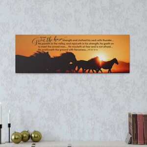 Horse Wall Art, Horse Bible Verse Wall Art for Horse Lovers, Wedding ...