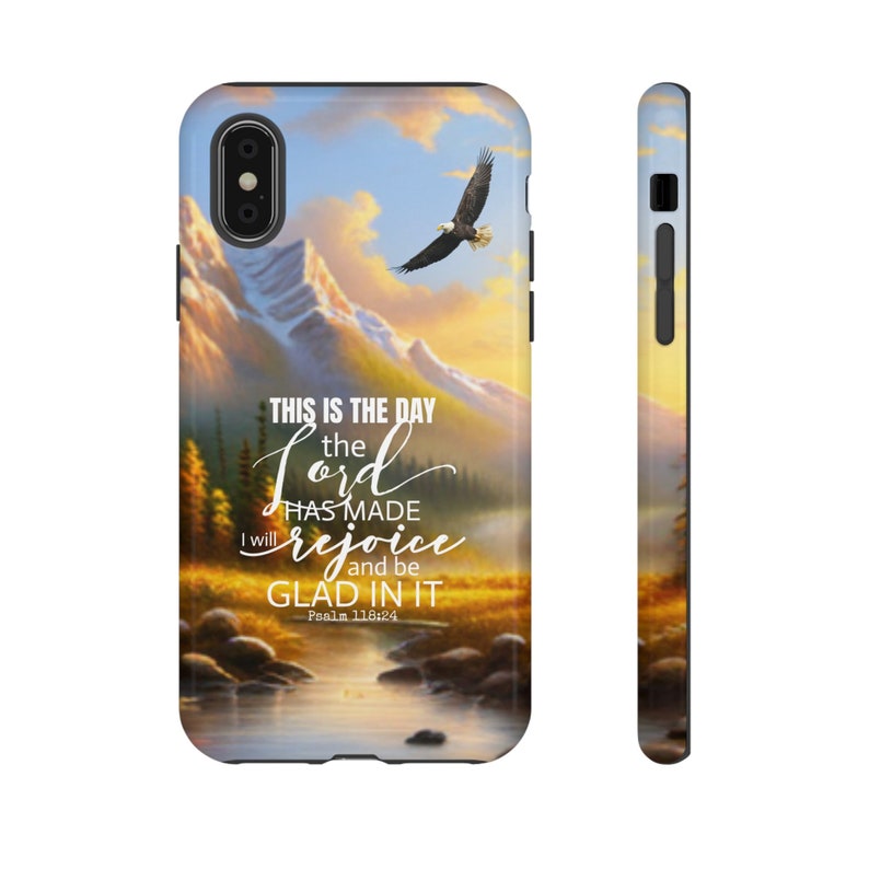 Scripture Phone Case, Mountain Eagle Phone Case, This is the Day, Psalm ...