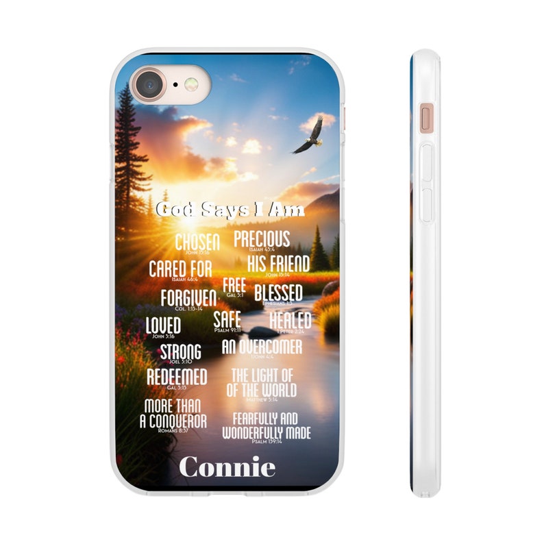 God Says I Am, Scripture Phone Case, Bible Verse Phone Case, Christian ...