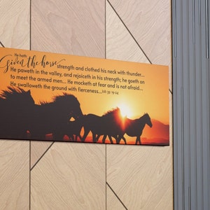 Horse Wall Art, Horse Bible Verse Wall Art for Horse Lovers, Wedding ...