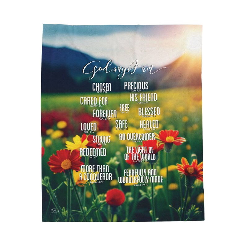 Scripture Throw, Bible Verse Throw, Christian Scripture Blanket ...