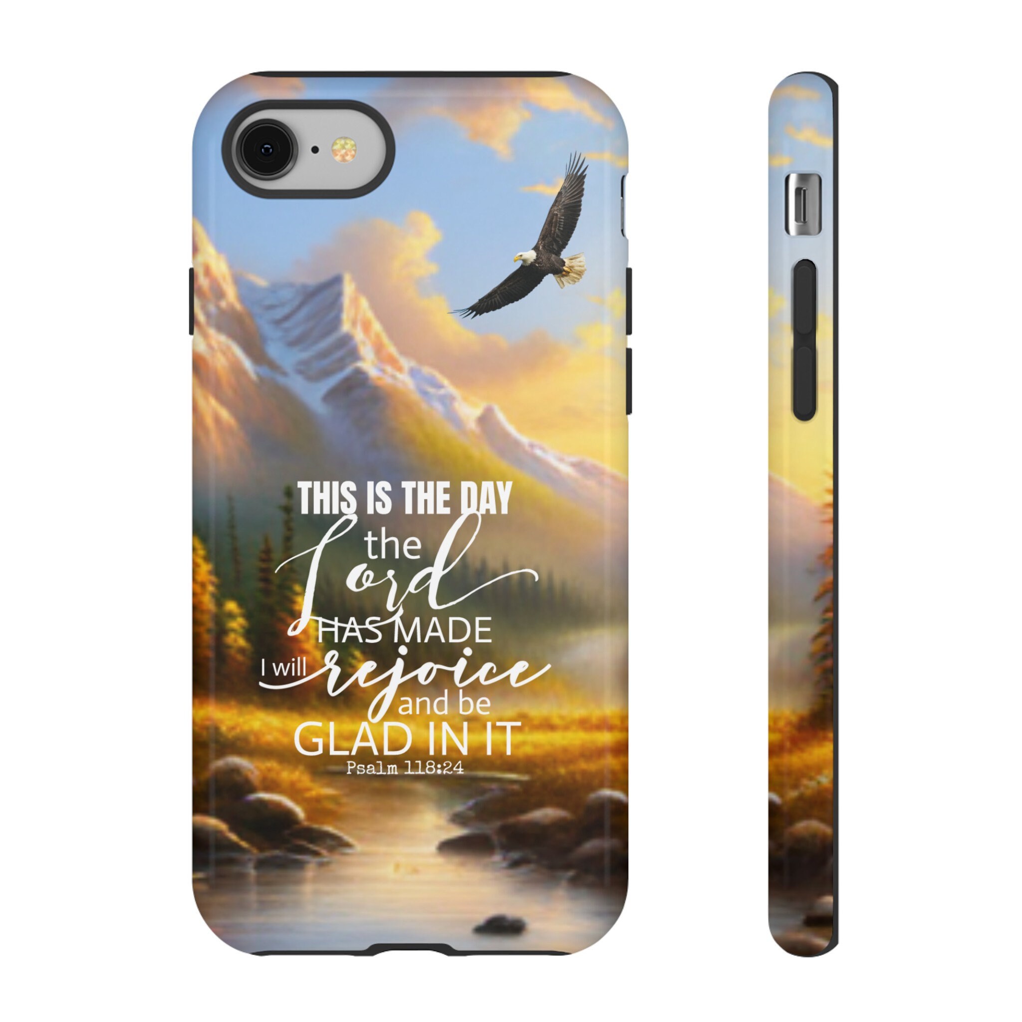 Scripture Phone Case, Mountain Eagle Phone Case, This is the Day, Psalm ...
