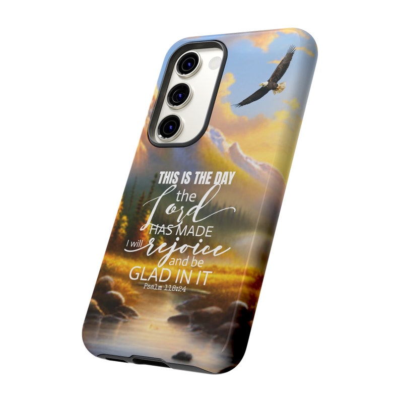 Scripture Phone Case, Mountain Eagle Phone Case, This is the Day, Psalm ...