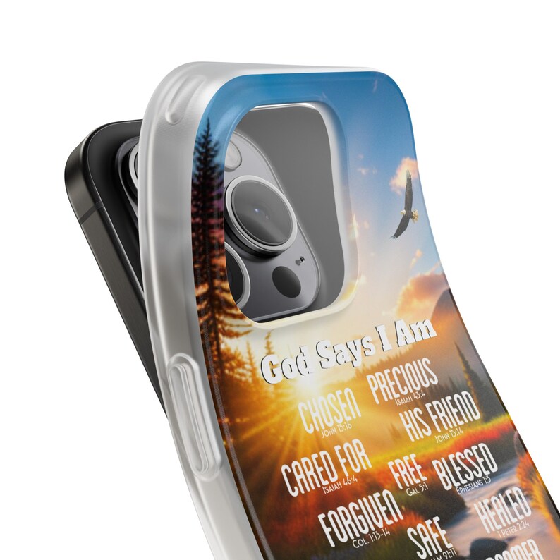God Says I Am, Scripture Phone Case, Bible Verse Phone Case, Christian ...