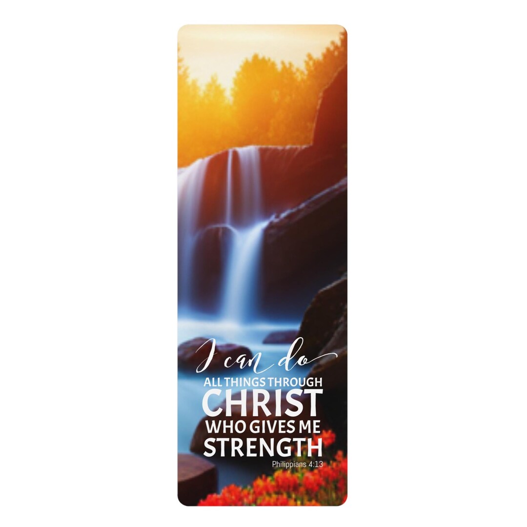 Christian Scripture Yoga Mat, Philippians 4:13 Scripture Gift for Women ...