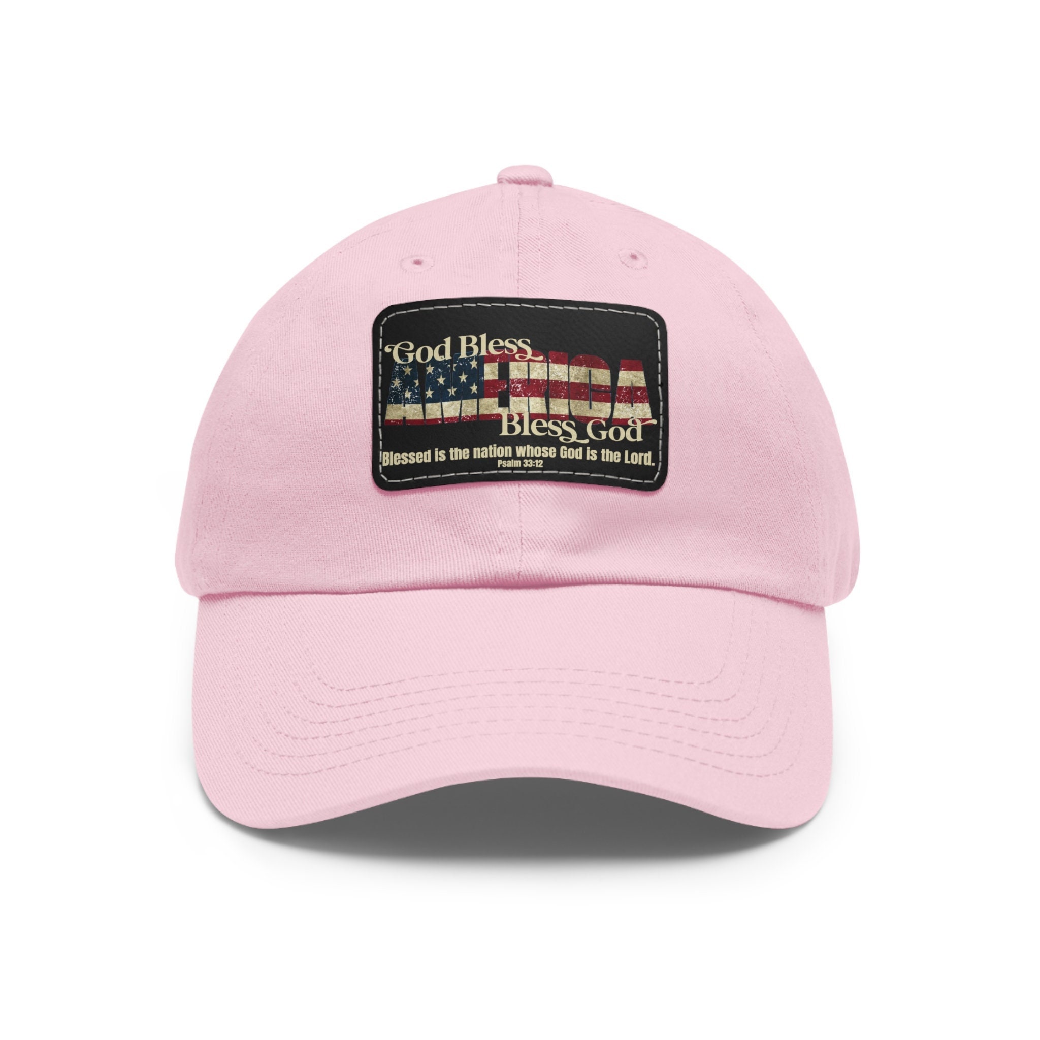 God Bless America Christian Hat, Psalm 32:12 Hat, Christian Scripture ...