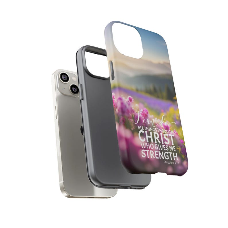 Philippians 4:13 Scripture Phone Case, Do All Things Through Christ ...