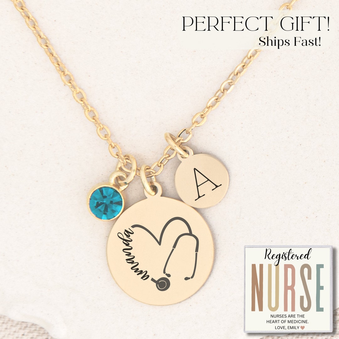 RN Necklace Personalized Registered Nurse Jewelry - Etsy