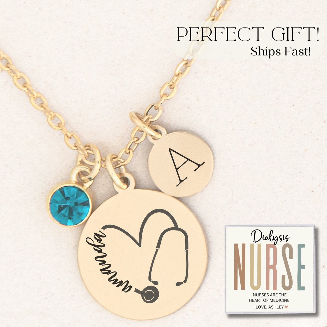 DIALYSIS NURSE Necklace Personalized Appreciation Gift for Dialysis ...