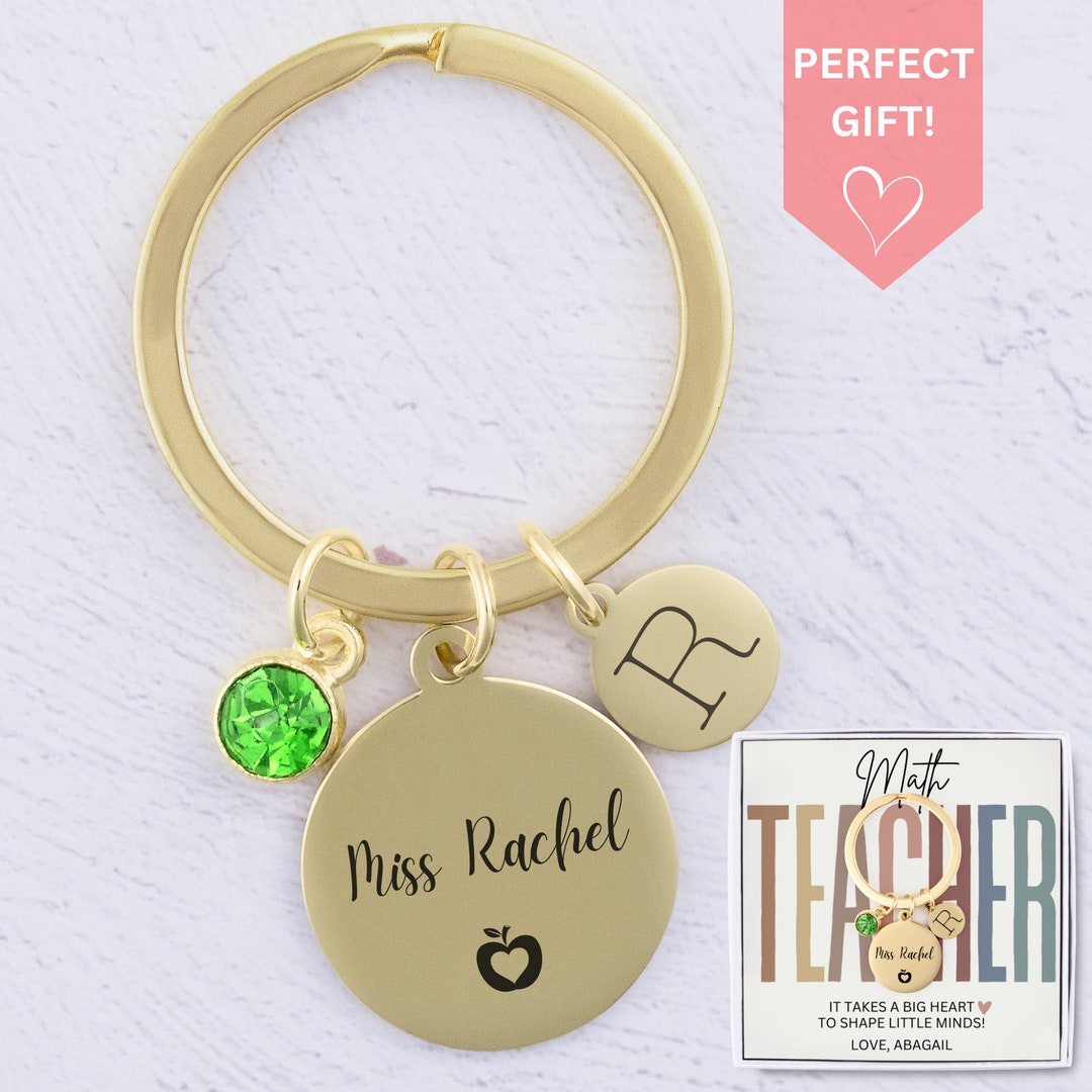 Math Teacher Keychain Personalized Gift for Math Teacher - Etsy