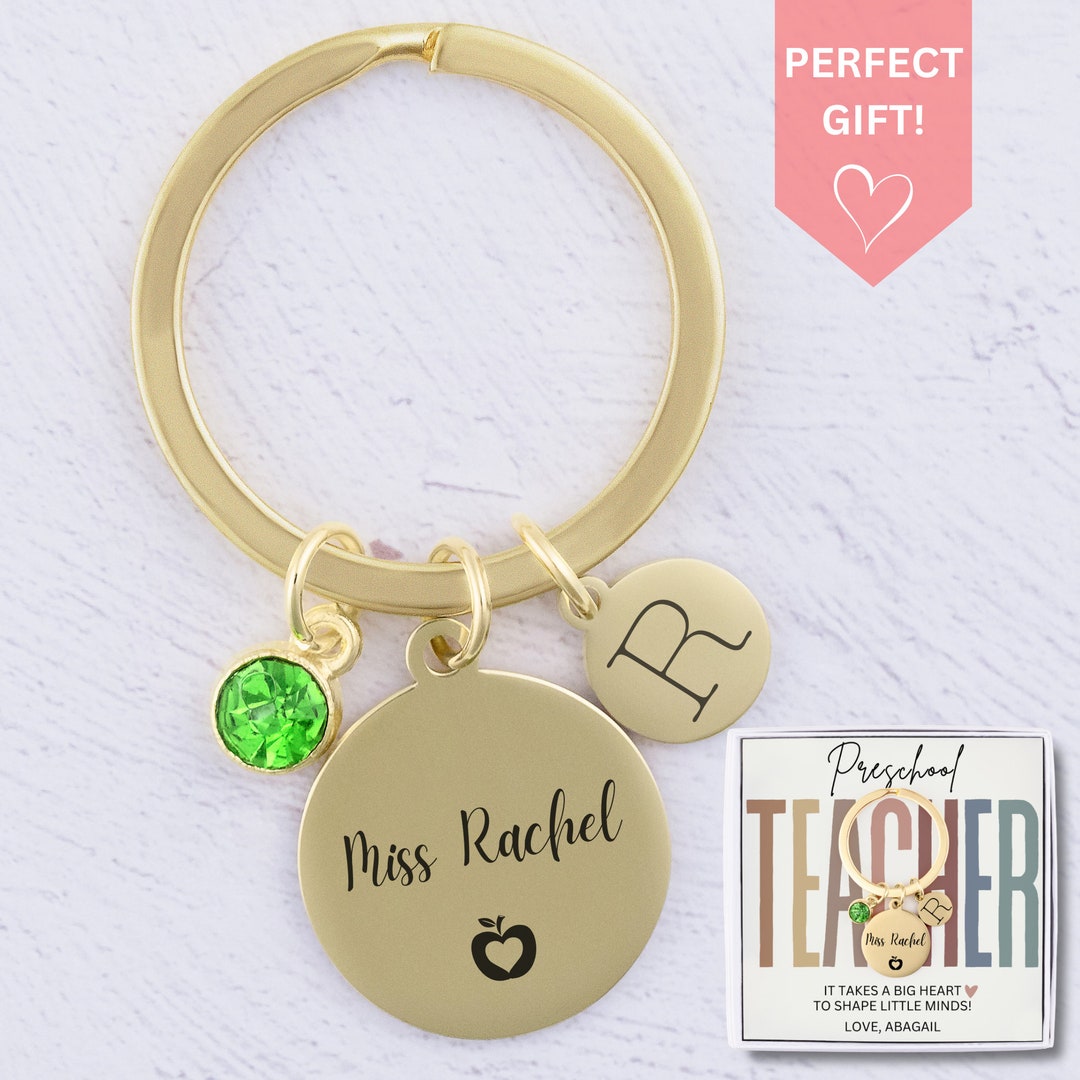 Preschool Teacher KEYCHAIN Personalized - Etsy