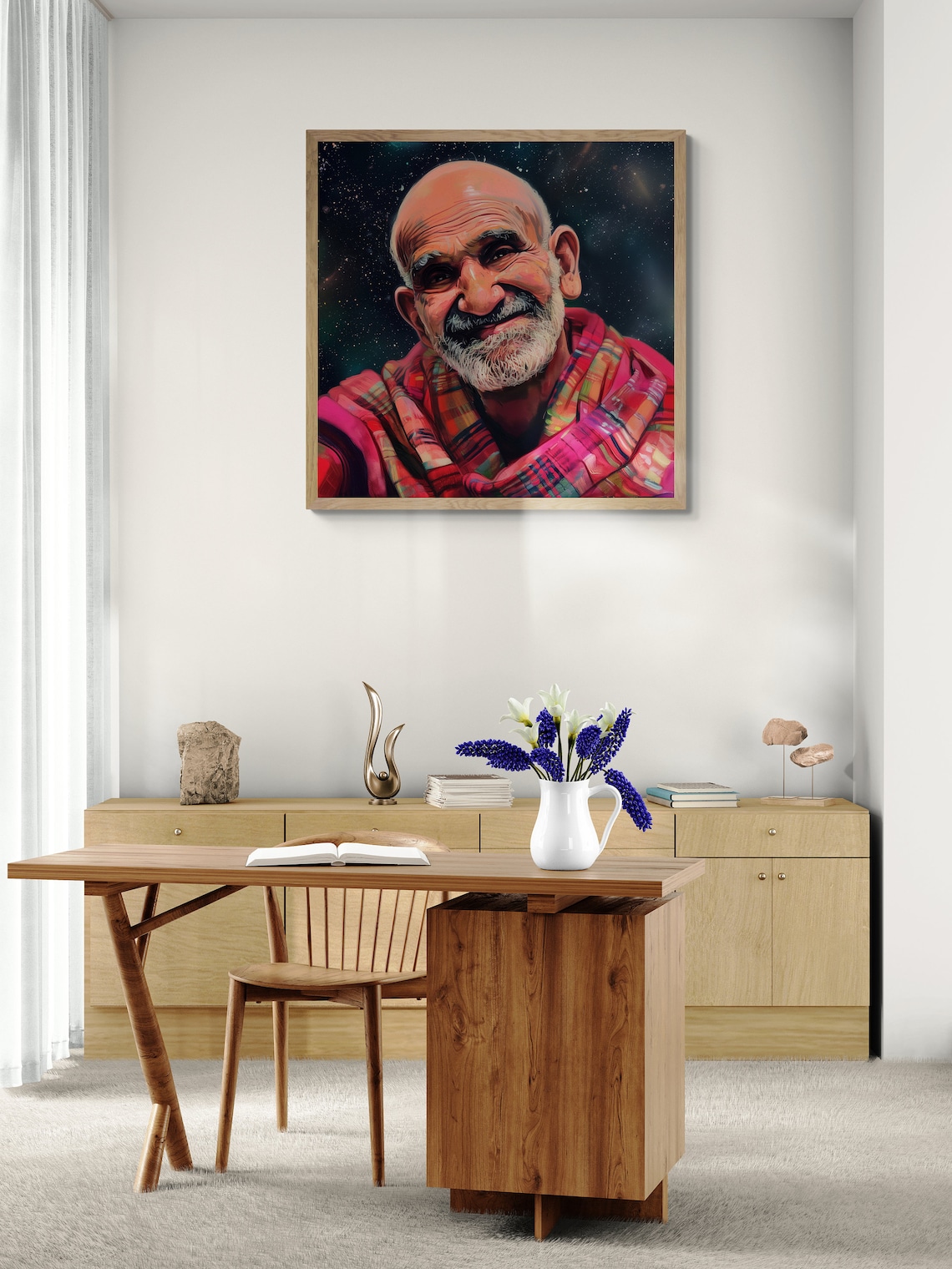 Neem Karoli Baba Painting Printable,maharaji Poster,babaji Poster, Ram ...