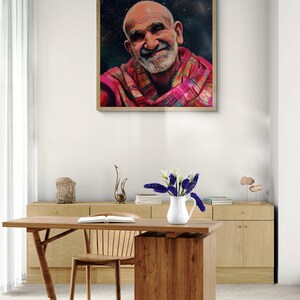 Neem Karoli Baba Painting Printable,maharaji Poster,babaji Poster, Ram ...