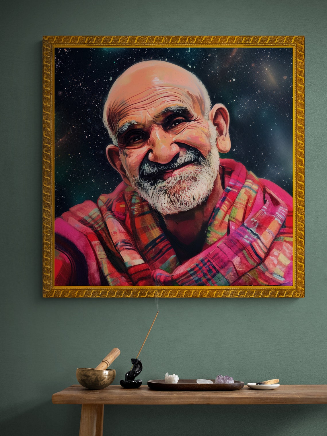 Neem Karoli Baba Painting Printable,maharaji Poster,babaji Poster, Ram ...