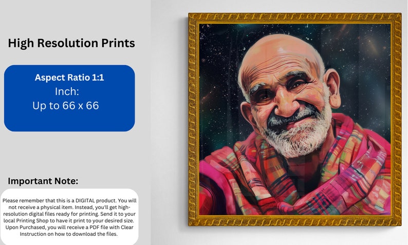 Neem Karoli Baba Painting Printable,maharaji Poster,babaji Poster, Ram ...
