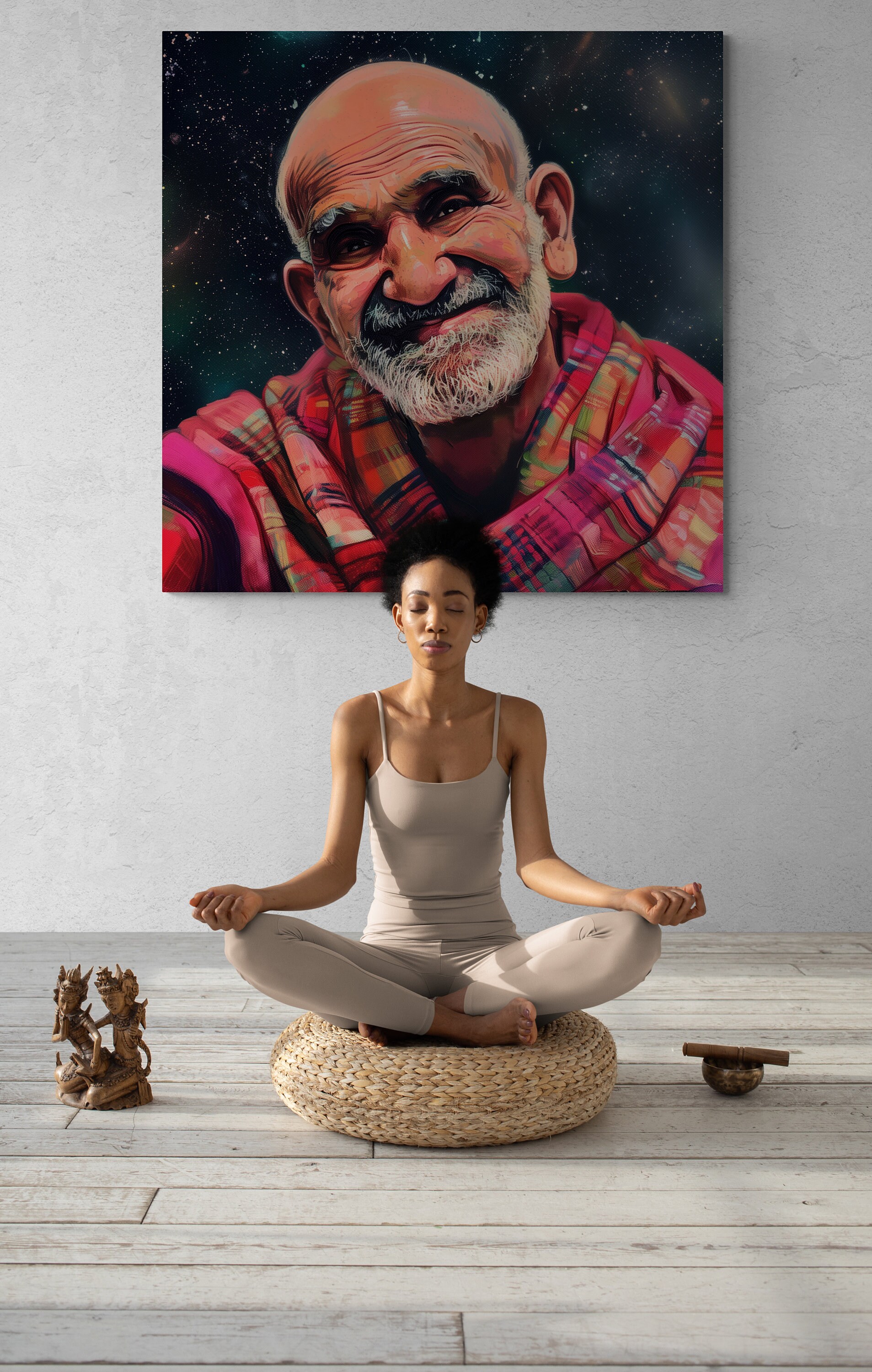 Neem Karoli Baba Painting Printable,maharaji Poster,babaji Poster, Ram ...