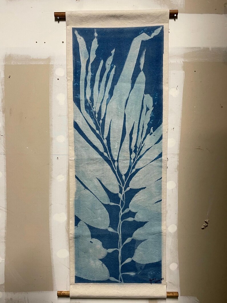 Cyanotype Kelp Print Tapestry- Point Loma Kelp Forest - Etsy