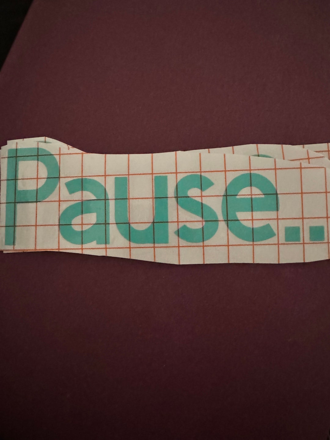 Pause Car Decal - Etsy
