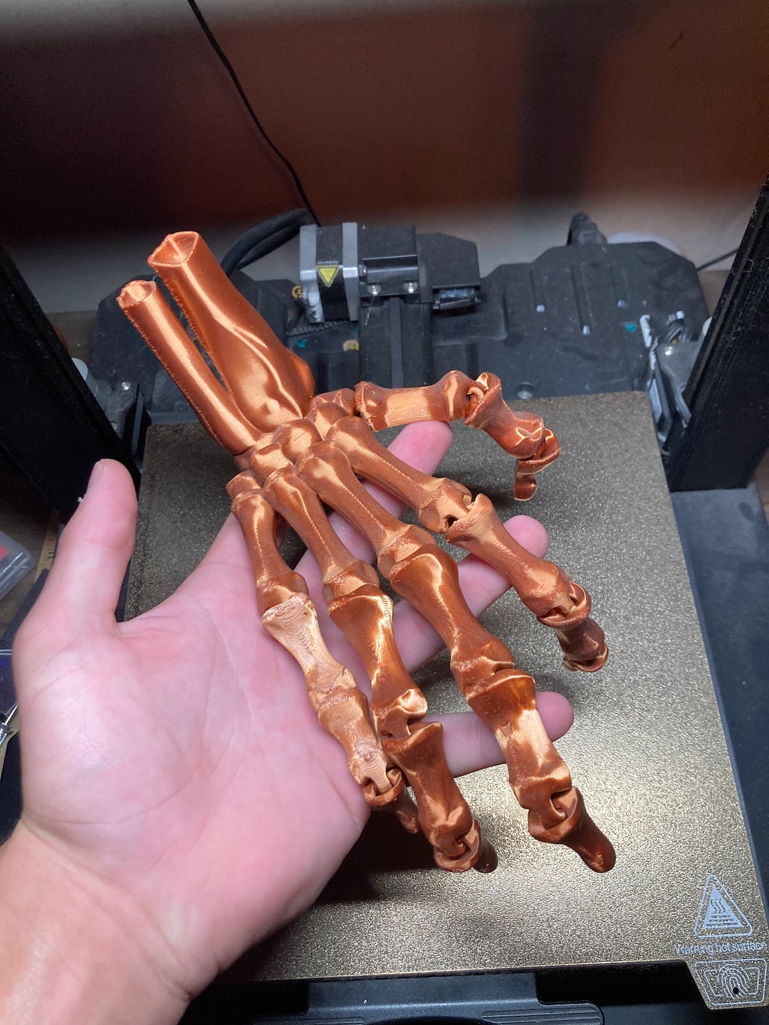 3D Printed Articulated Skeleton Hand - Etsy