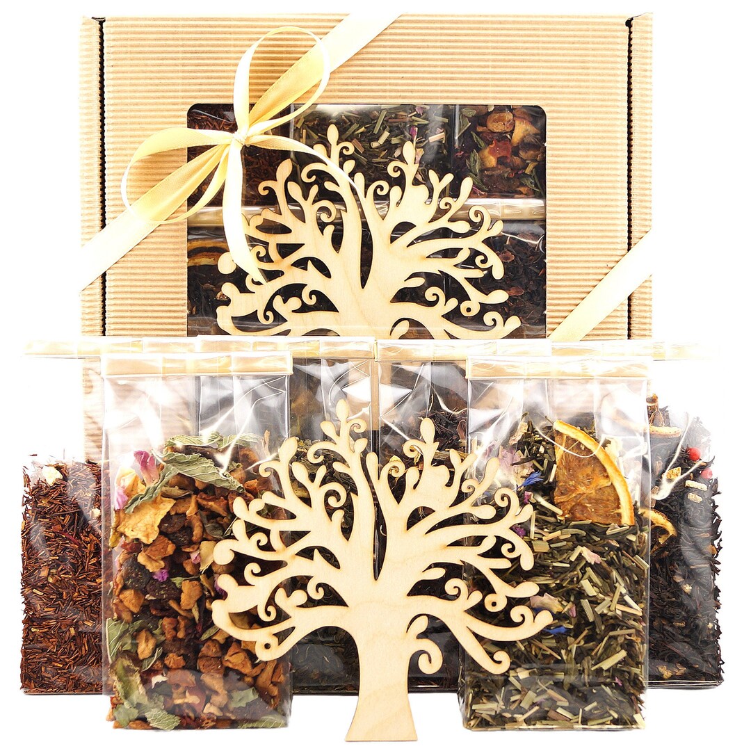 Tea Gift Set Mix Tea Organic Unitea Land 300g (10.6oz), Tea Lover Pack ...