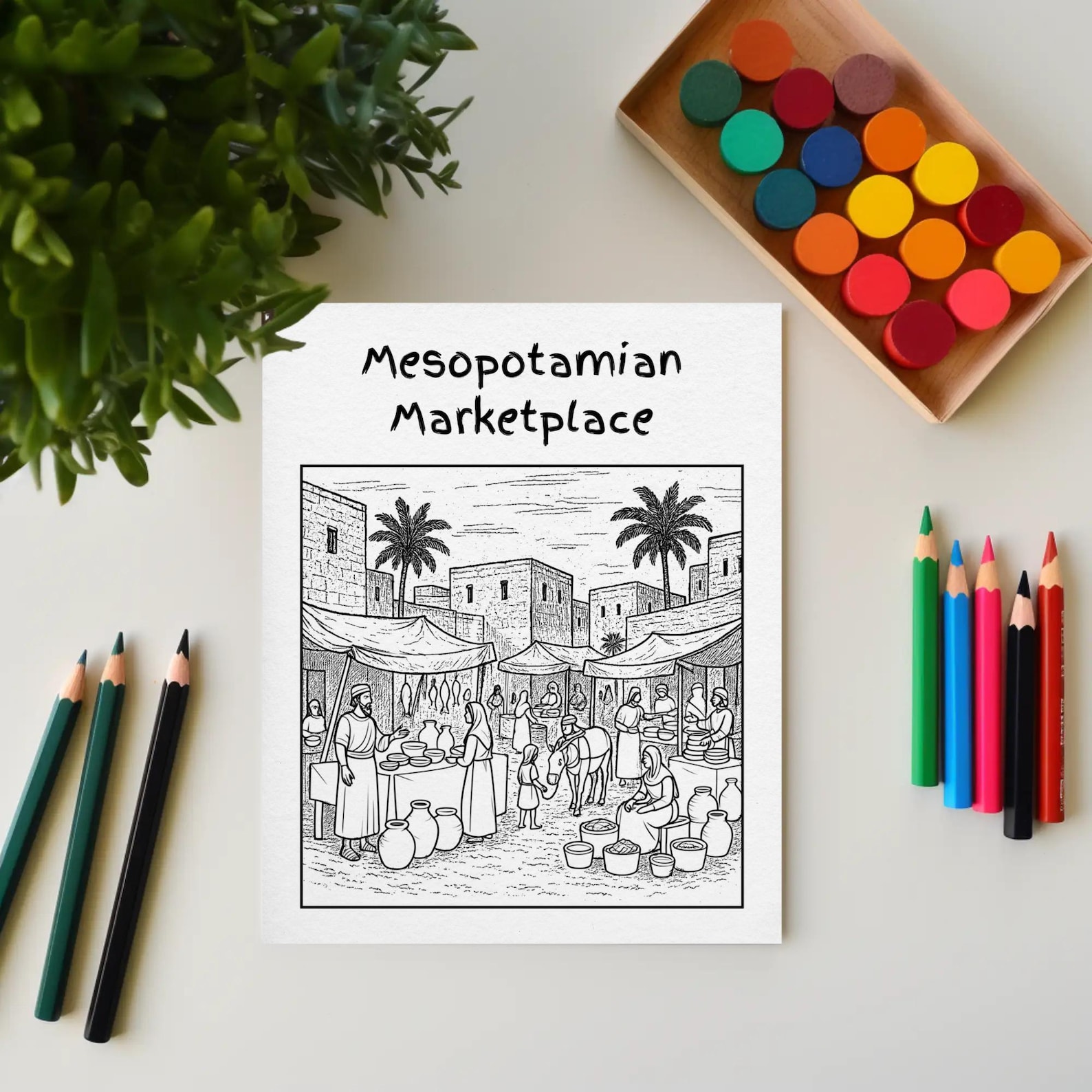 Ancient Mesopotamia Coloring Pages Pack for Kids – Homeschool History ...