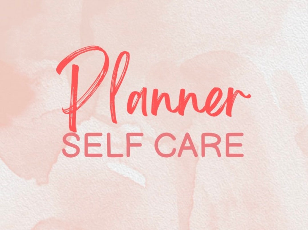 Self Care Planner - Printable PDF - Etsy