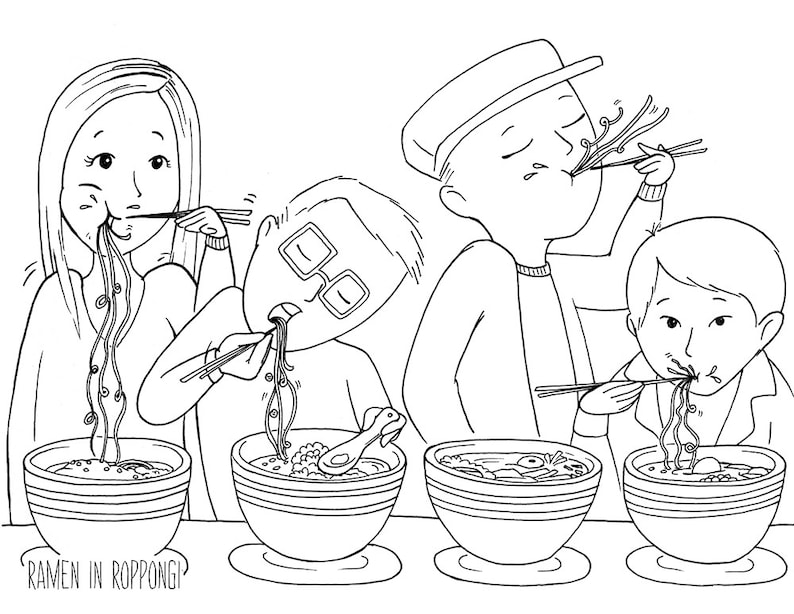 Colorful Tokyo Coloring Book - Etsy