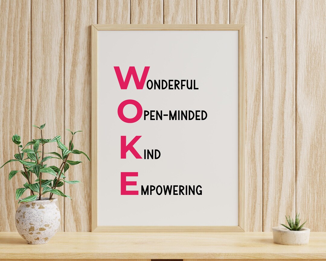 18x24 WOKE Poster Instant Download Liberal Poster Social Justice Poster ...